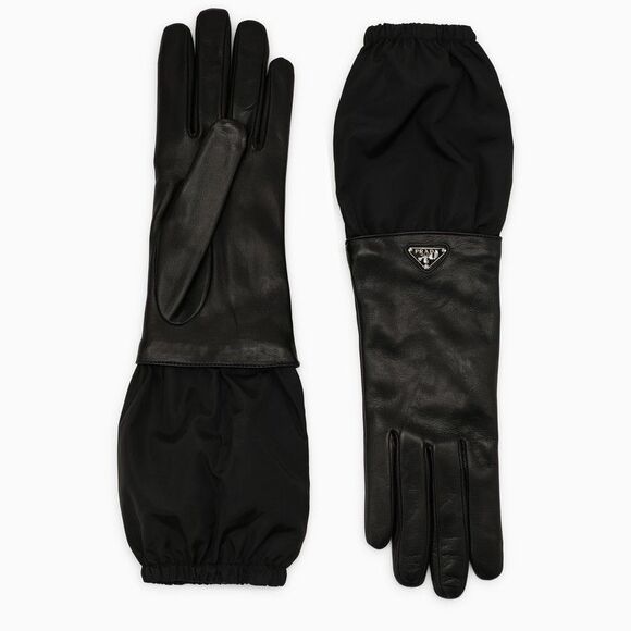 Prada | Accessories | Prada Black Leather Gloves Women | Poshmark
